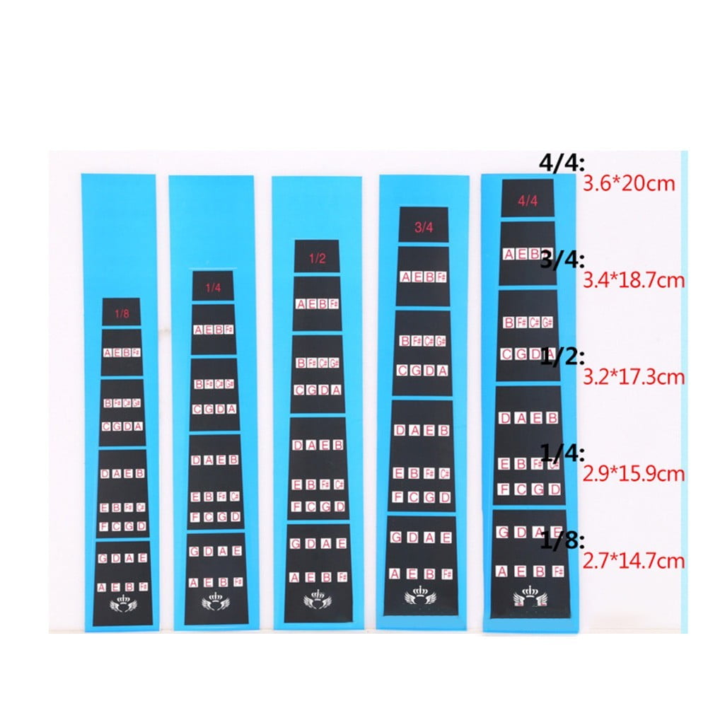Qxke 1 8 4 4 Violin Intonation Stickers Fingerboard Marker Beginners