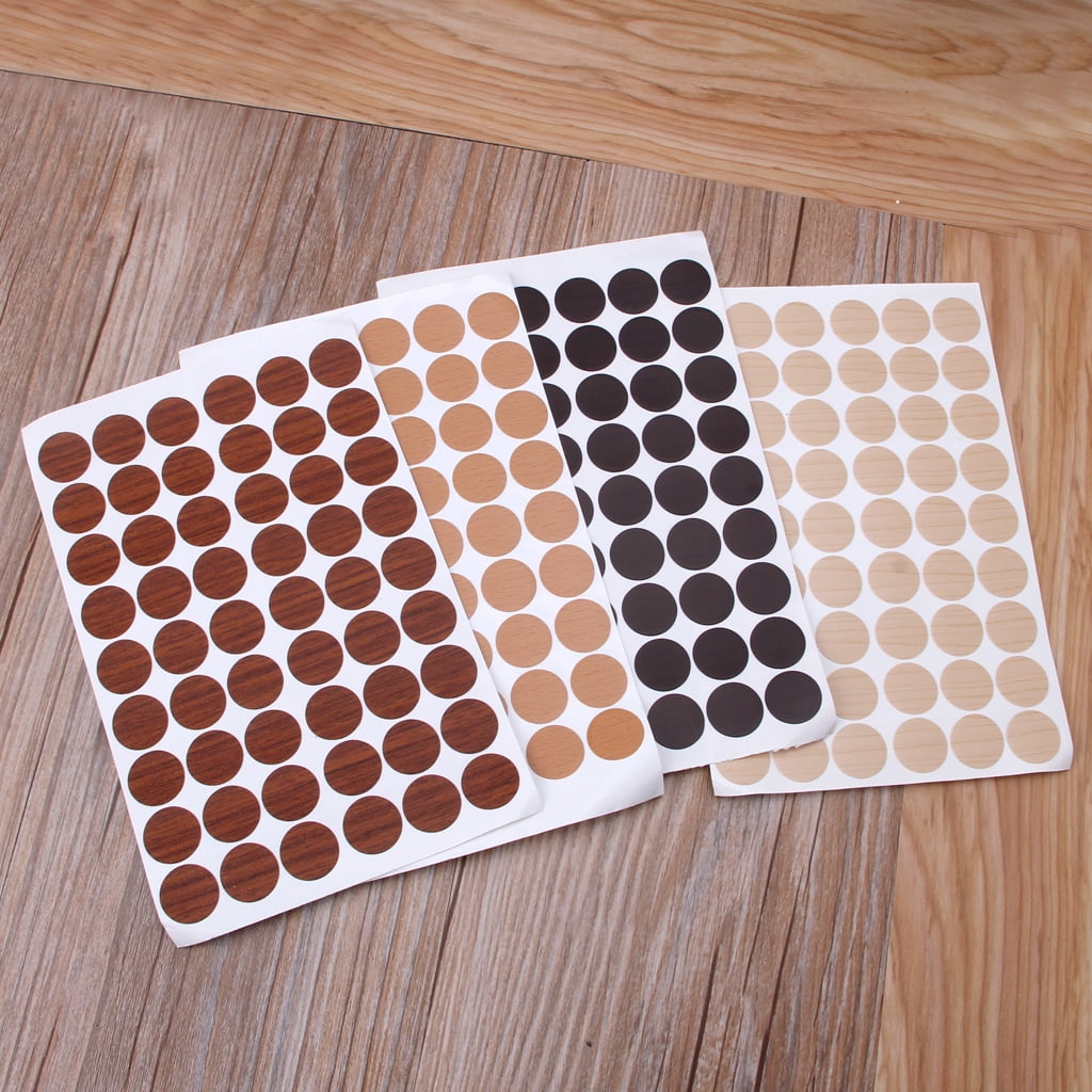 GENEMA 54Pcs 20mm Wooden Furniture Self Adhesive Cabinet Screw Cap ...