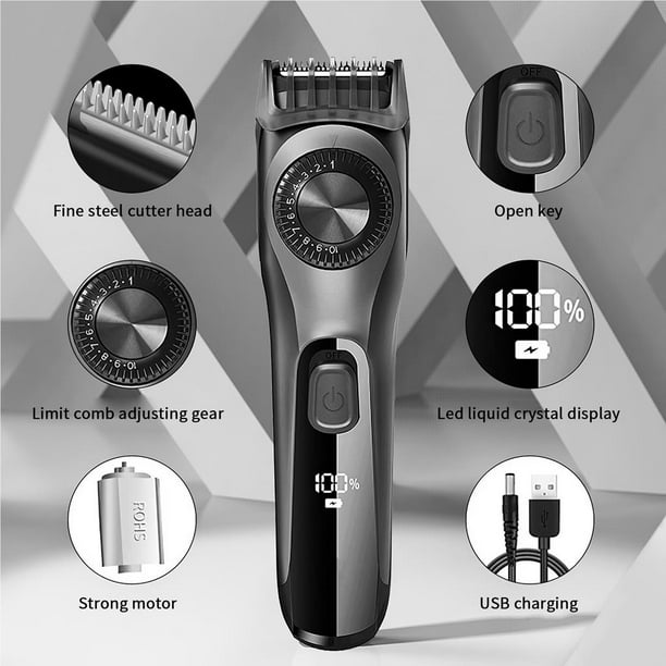 Electric Shaver with 1000mAh Battery Rechargeable Bread Shaver ...