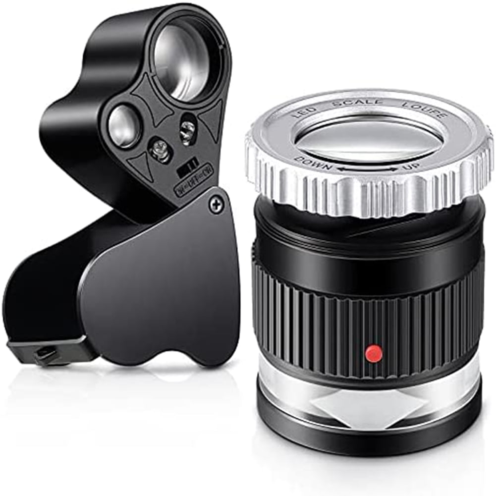 Click here for Unbranded 2pcs Loupe Magnifier 30x 60x Illuminated... prices