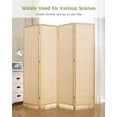 Room Divider Folding Privacy Screen 6 Panel Room Dividers 6 ft. Tall ...