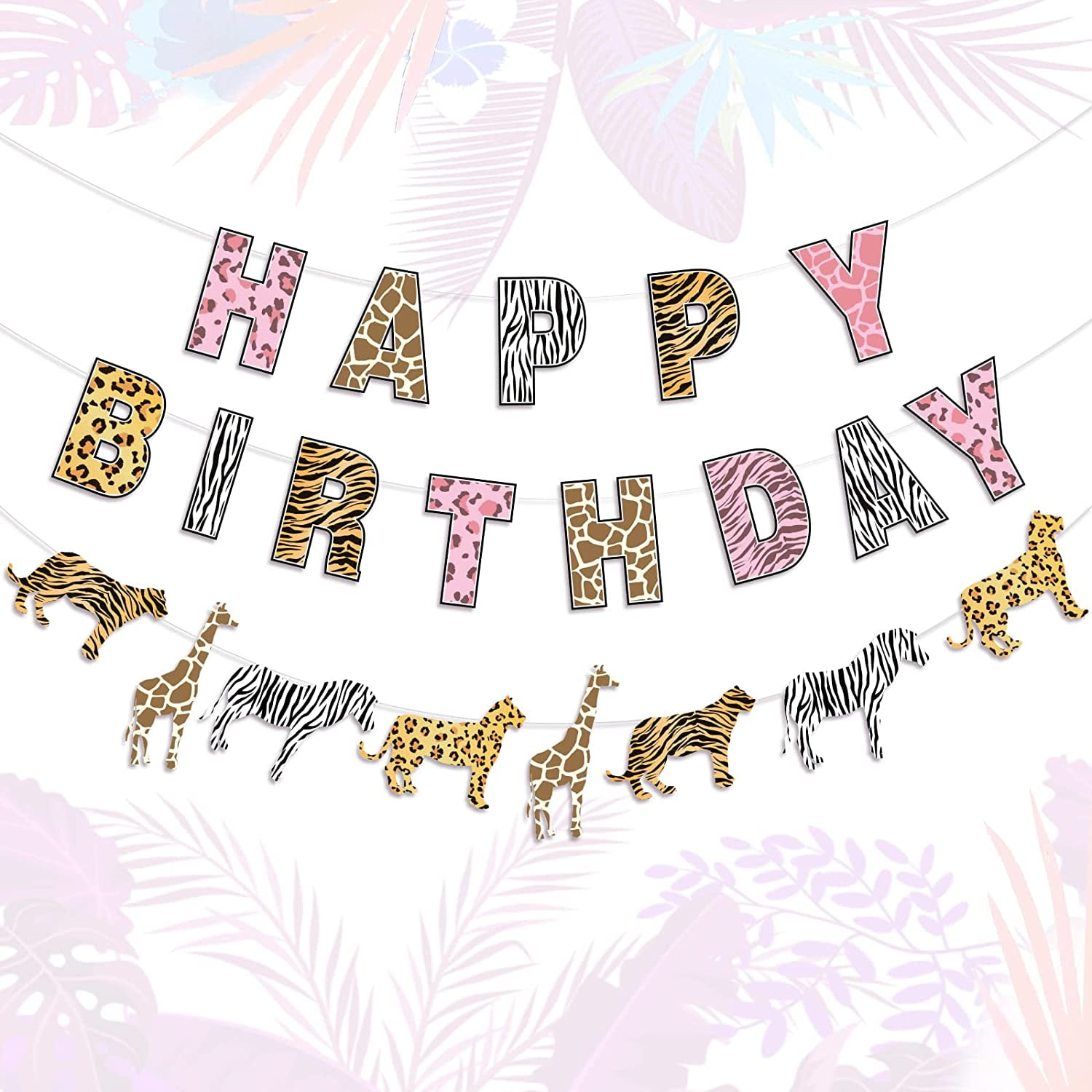 Its A Girl Zebra Print Banner