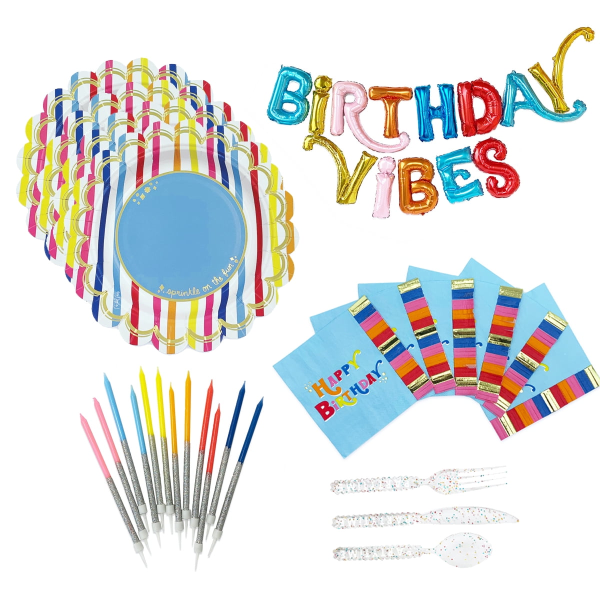 Packed Party Birthday Fun Party Bundle for 6-10 Guests - Walmart.com