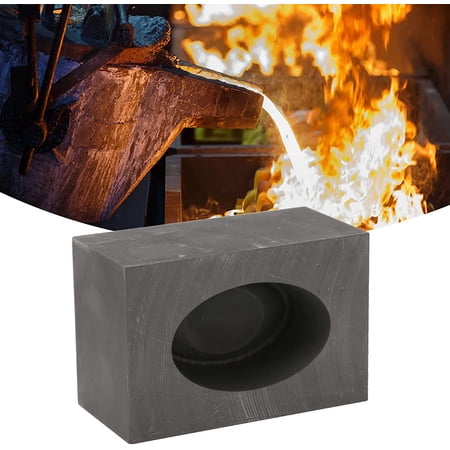 Graphite Ingot Mold, 3x4x6cm Graphite Mold High Temperature Resistance ...