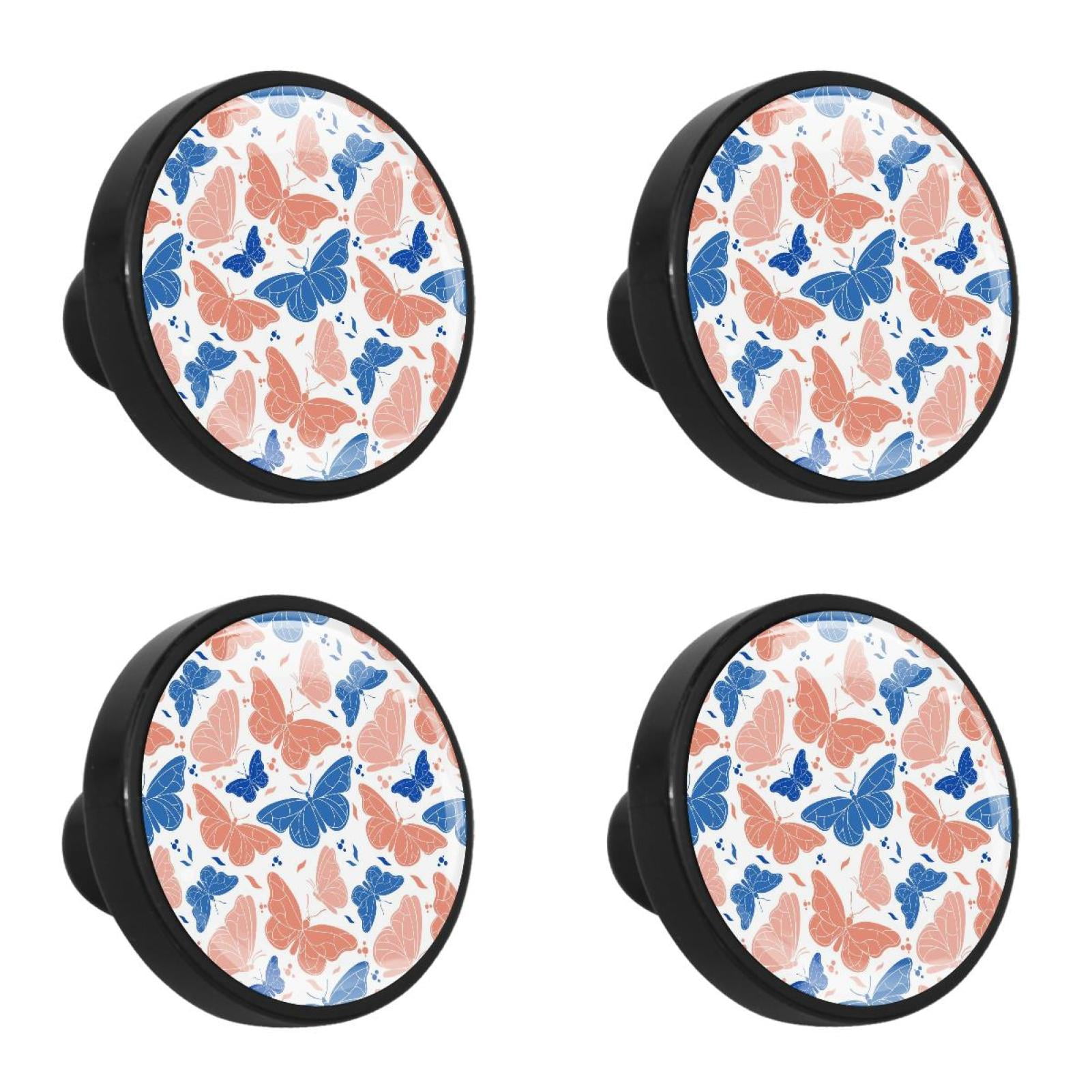 4 Pcs Butterfly Knobs for Kitchen Cabinet Cupboard Dresser Bookcase ...