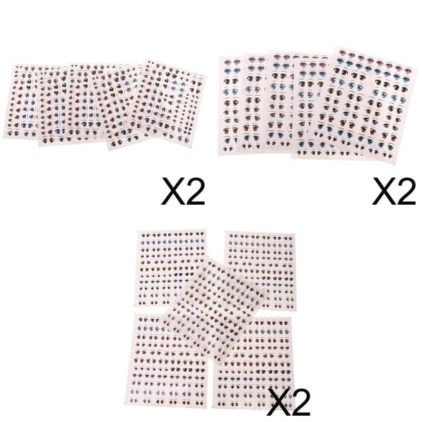 30 Sets Water stickers Eyes Water Decals for Doll Clay Making - Walmart.ca