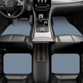 4-Piece Car Floor Mats Set, Light Slate Gray Crystal Velvet Automotive ...
