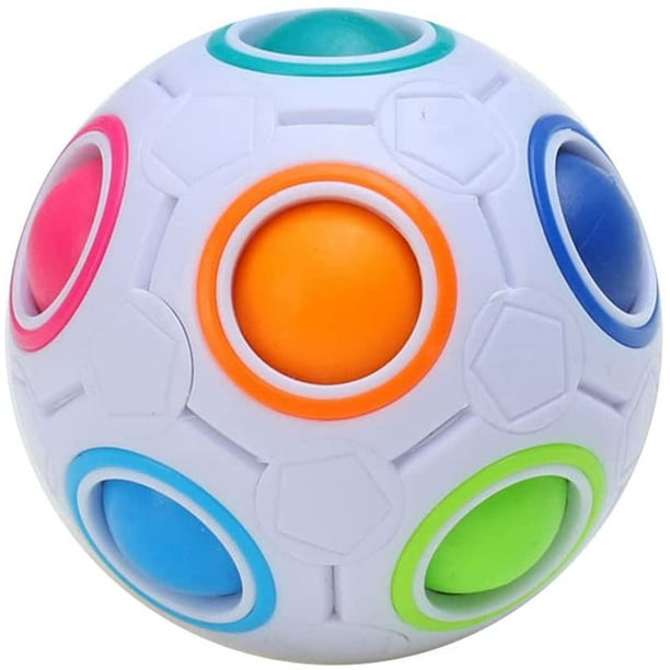 Magic Cube Rainbow Puzzle Ball Cube Puzzle Brain Teasers Educational ...