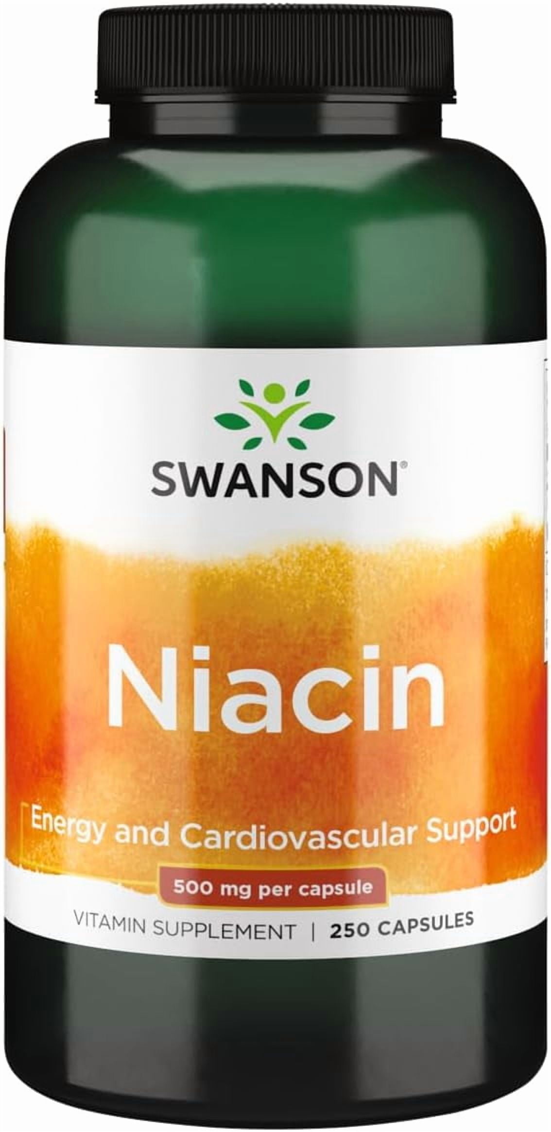 Swanson Suplemento de Niacina 500mg, 250 cápsulas | Bodega Aurrera en línea