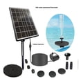 5W Split Solar Fountain Pump Suction Floating High Lift Bird Bath Pond ...