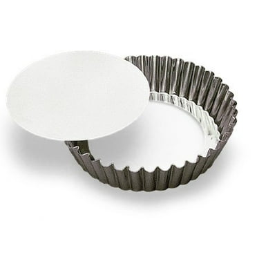 Gobel Round Medium Loose Removable Bottom Fluted Tart Flan Pan 11-7/8" x 1-1/2" High - Walmart.com