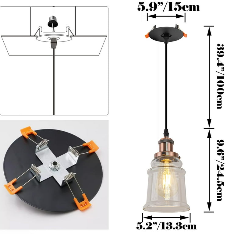 Instant Pendant Light Socket Adapter