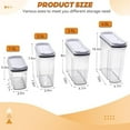 Cereal Containers Storage Set, Airtight Food Storage Container with Lid ...