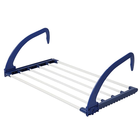 Xinxinyy Multi-Function Balcony Foldable Hanger Adjustable Indoor and ...