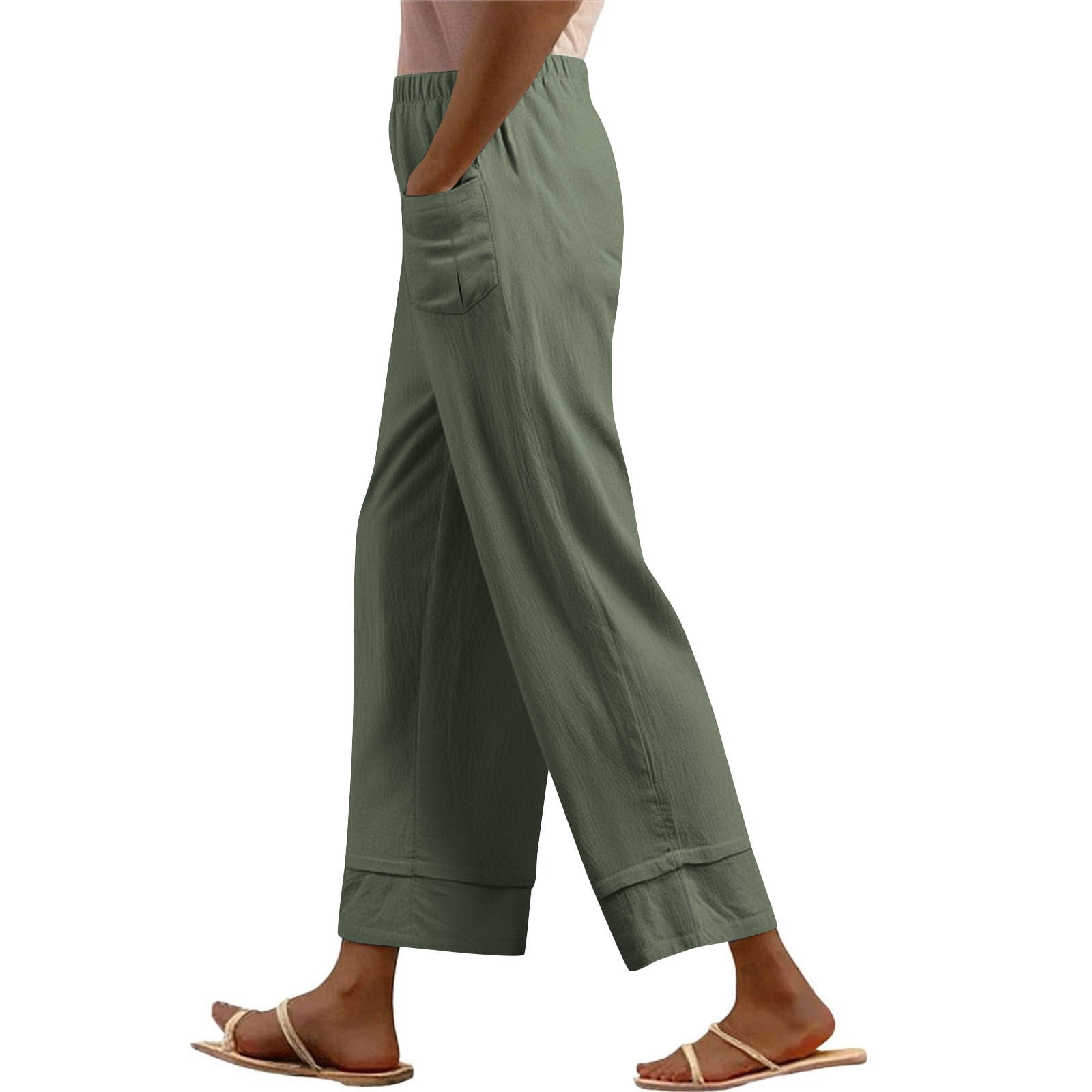 Click here for Soki Womens Cotton Linen Wide Leg Palazzo Pants Fl... prices