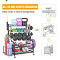 Mythinglogic Home Gym Organizer, Dumbbell & Yoga Mat Storage Rack with ...