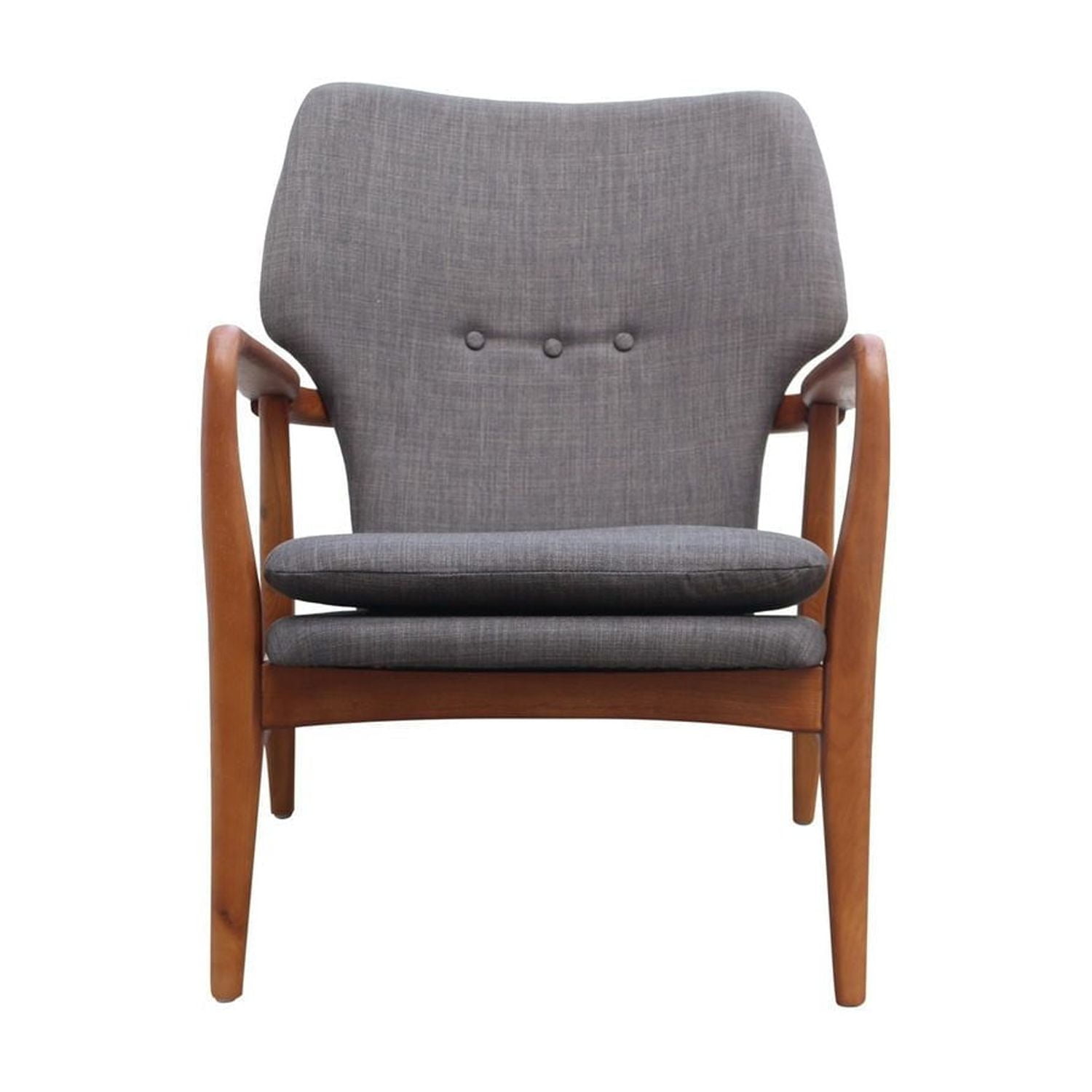 Plata Import Fabric Lounge Chair with Wood Legs - Walmart.ca