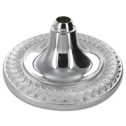 Floor Stand for Guidon Pole Silver Chrome Plated Finish - Walmart.com