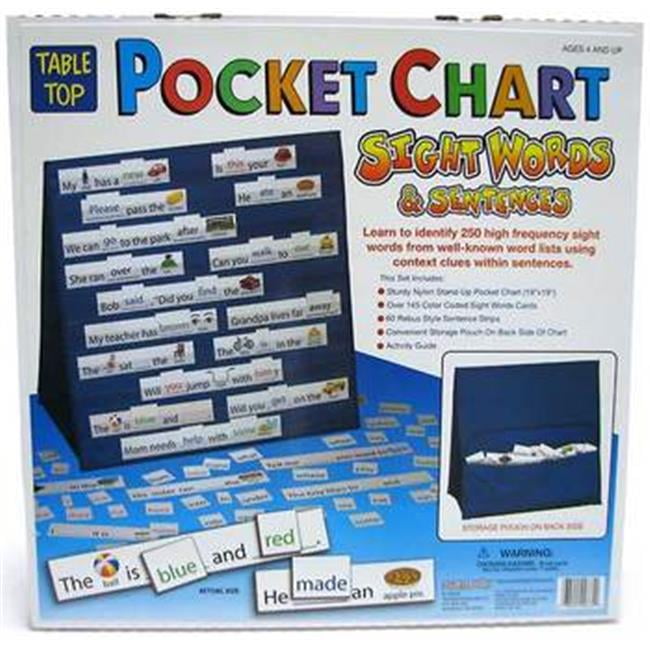 Patch Products 762 Tabletop Pocket Chart - Sight Words & Sentences ...