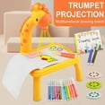 dfutuy Child Smart Giraffe Style Projector Desk with Light Learning ...