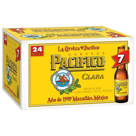 Pacifico Clara Imported Beer, 7 fl oz, 6 pack, (Pack of 4) - Walmart.com
