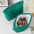 Hand-Knitted Striped Cosmetic Bag | Intricate Color-Blocked Pattern ...