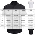 Antinious Men Solid Button Stand Collar Pullover Patchwork Trendy T ...