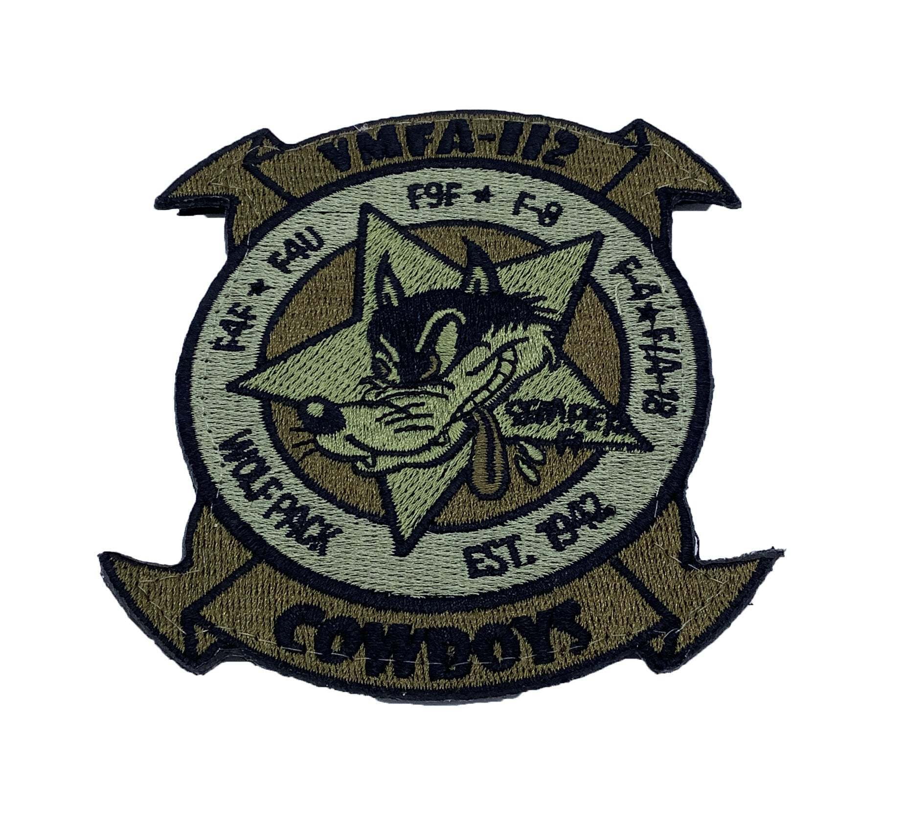 VMFA-112 Cowboys 2019 Green Patch –Plastic Backing - Walmart.com