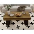 Farmhouse Coffee Table, 42 Inches Wooden Rectangular Accent Center ...
