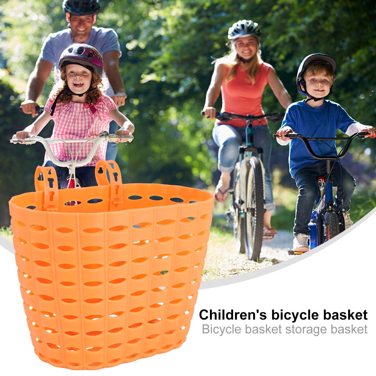 Click here for Showeroro Orange Bike Basket 1pcs For Kids Scratch... prices