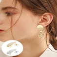 8Pcs 2 Colors 304 Stainless Steel Stud Earring Findings with Loop ...