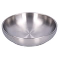 Stainless Steel Dish Dinner Plate Reusable Brushed Metal Plate Heavy ...
