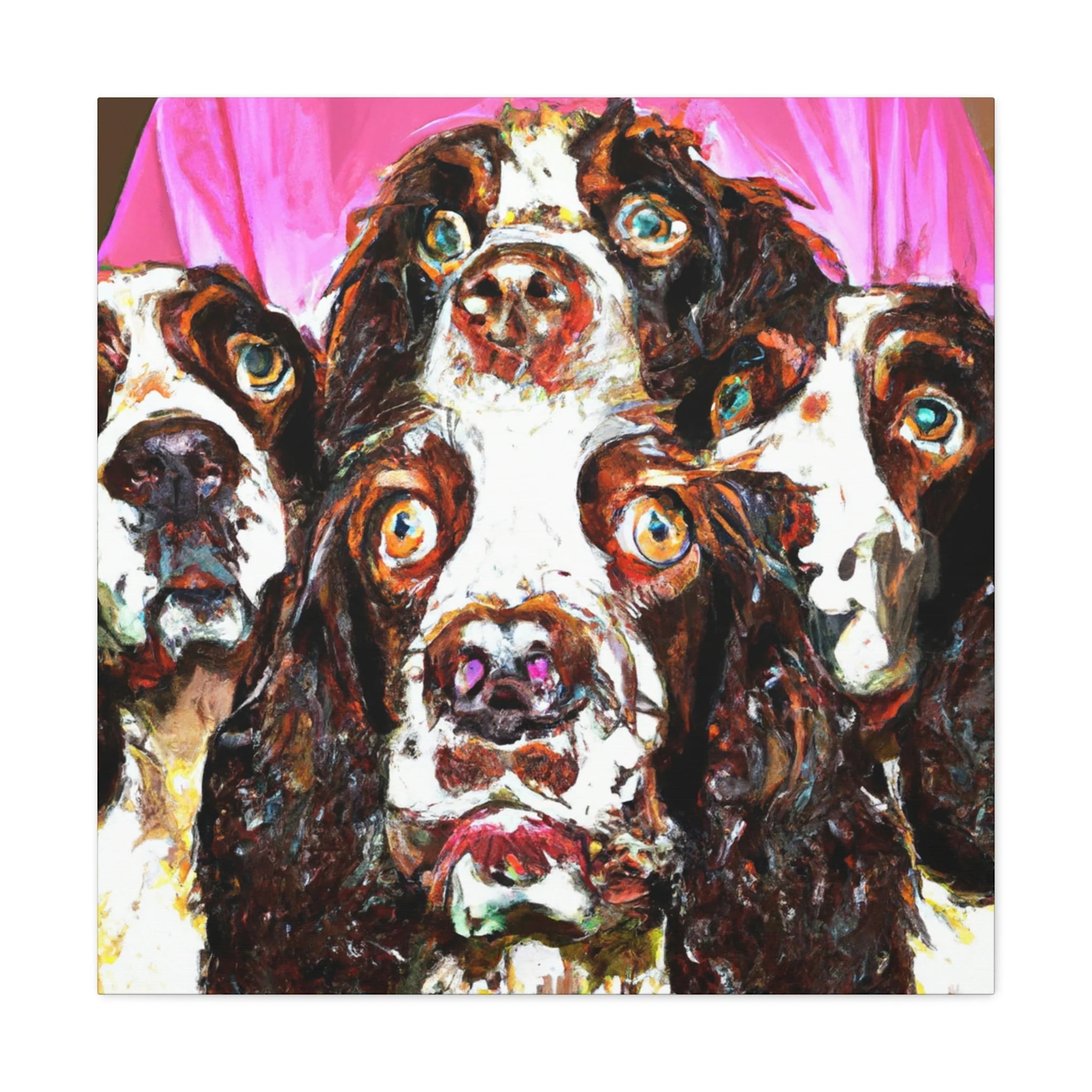Playful Puppy Pop Art - Canvas - Walmart.com