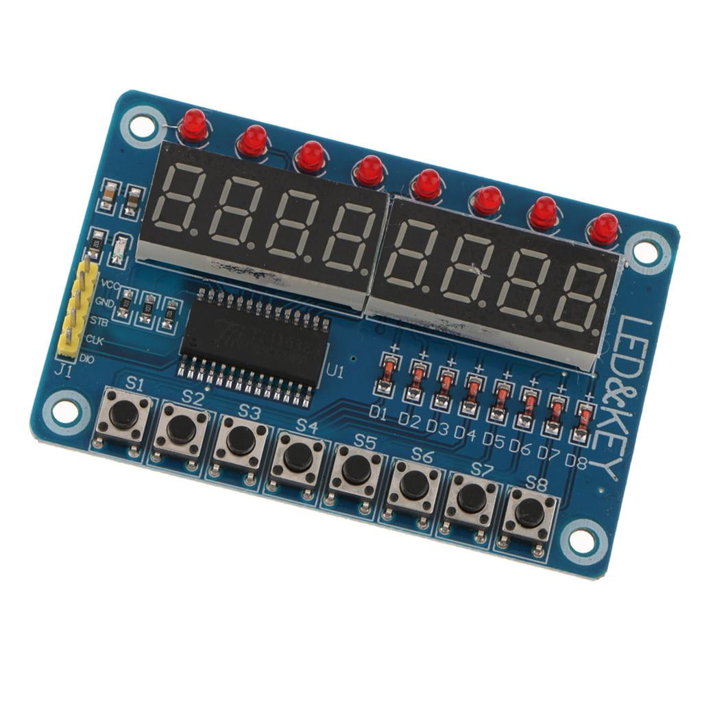 DC 12V Digital LED -Bit TM1638 Módulo de pantalla de 8 teclas de ...