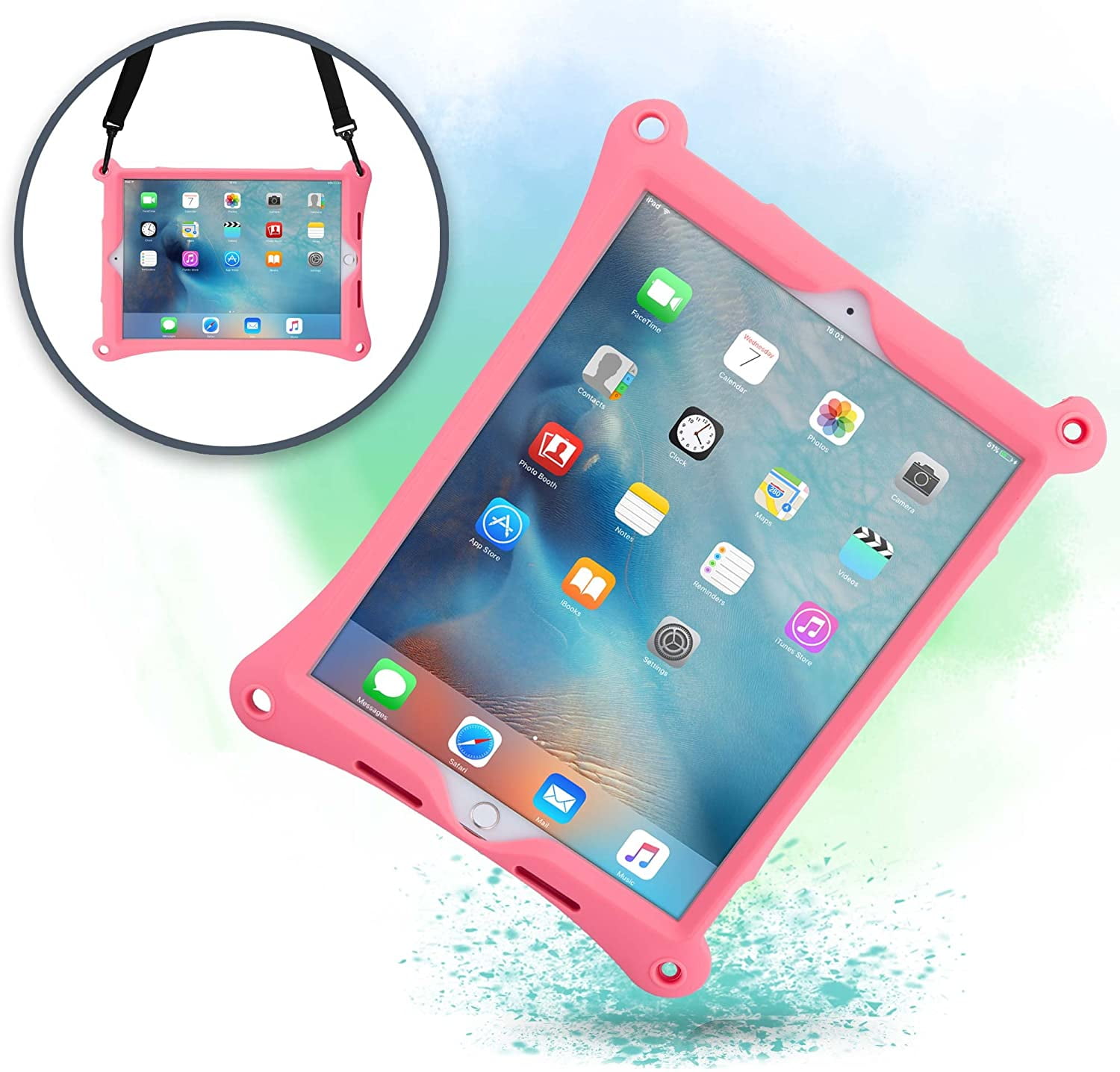 Cooper Bounce Strap [Rugged Silicon Carry Case] for 2019 10.2 iPad (7th ...