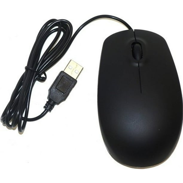 Enovate IT GC-MOUSE-10 Optical Mouse - 3 Button - USB - Wired - Black ...