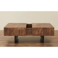 Mod-Arte Glide Modern Hard Wood Coffee Table with Sliding Top in ...