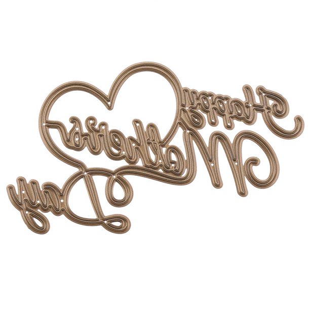 Clairlio Matrice de découpe pour la fête des mères, pochoir de gaufrage, décor de carte d'album ...