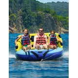 EVAJOY 3-Person Towable Inflatable Tube for Boating for 1-3 Rider ...