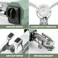 Portable Camping Stove, Sage Green, Aluminum Alloy Furnace with 10.2 ...