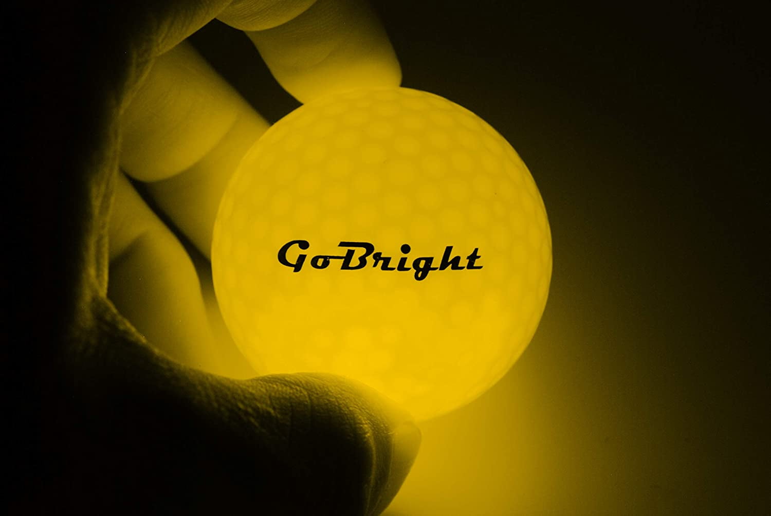 GoBright Yellow LED Light Up Golf Balls - Ultra Bright Glow In the Dark ...