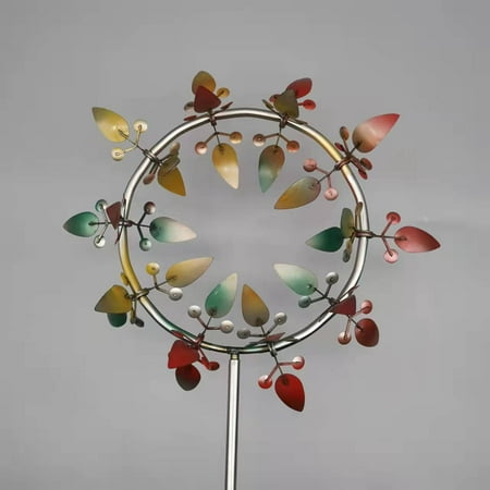 Metal Windmill, 3D Wind Powered Kinetic Sculpture Metal Wind Spinners ...