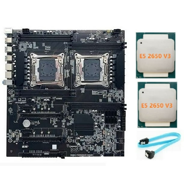 Symkmb X99 Dual-Socket Motherboard LGA2011-3 Dual CPU Support RECC DDR4 ...
