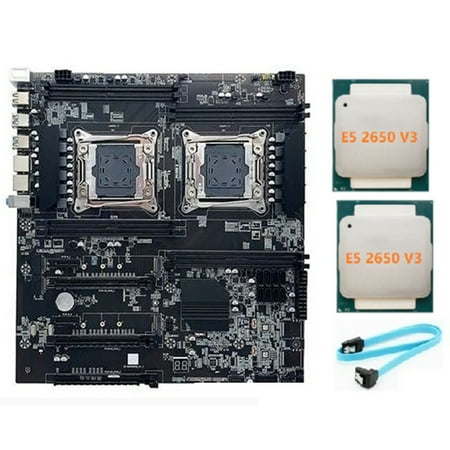 Symkmb X99 Dual-Socket Motherboard LGA2011-3 Dual CPU Support RECC DDR4 ...