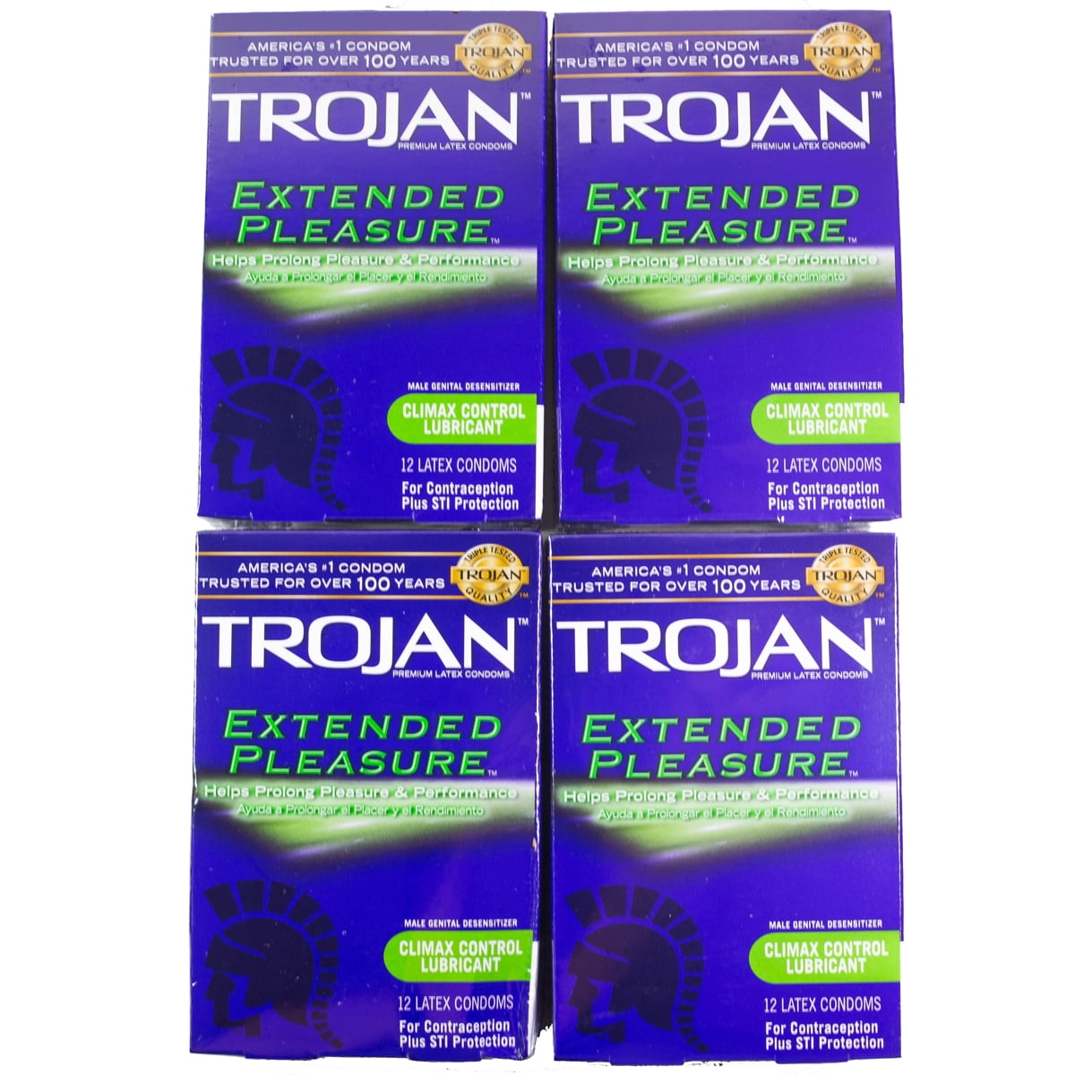 Trojan Pleasures Extended Pleasure Lubricated Latex Condoms-12 ct ...