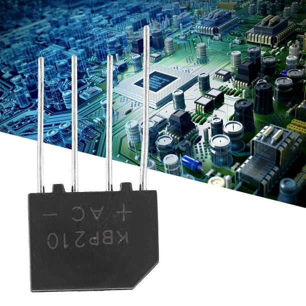 Rectifier Bridge Single Phase 1000V 2A Full Flat Diode Bridge KBP210 ...