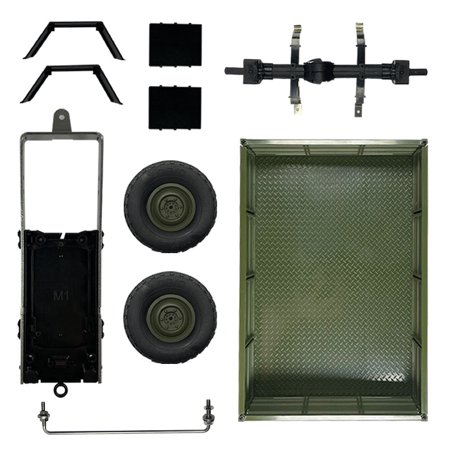Qiyun Ld/rc P06 Unimog Military Truck Rear Bucket Self-installed 4 ...