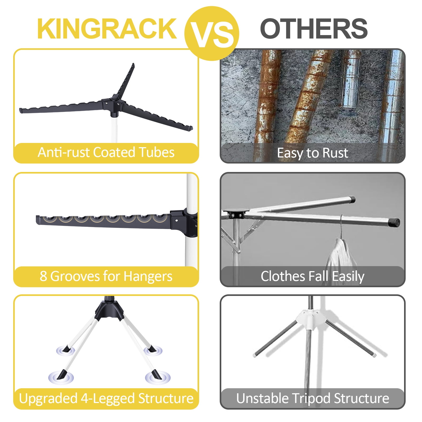 KK KINGRACK 2-Tier Clothes Drying Rack, 4-Legged Nepal | Ubuy