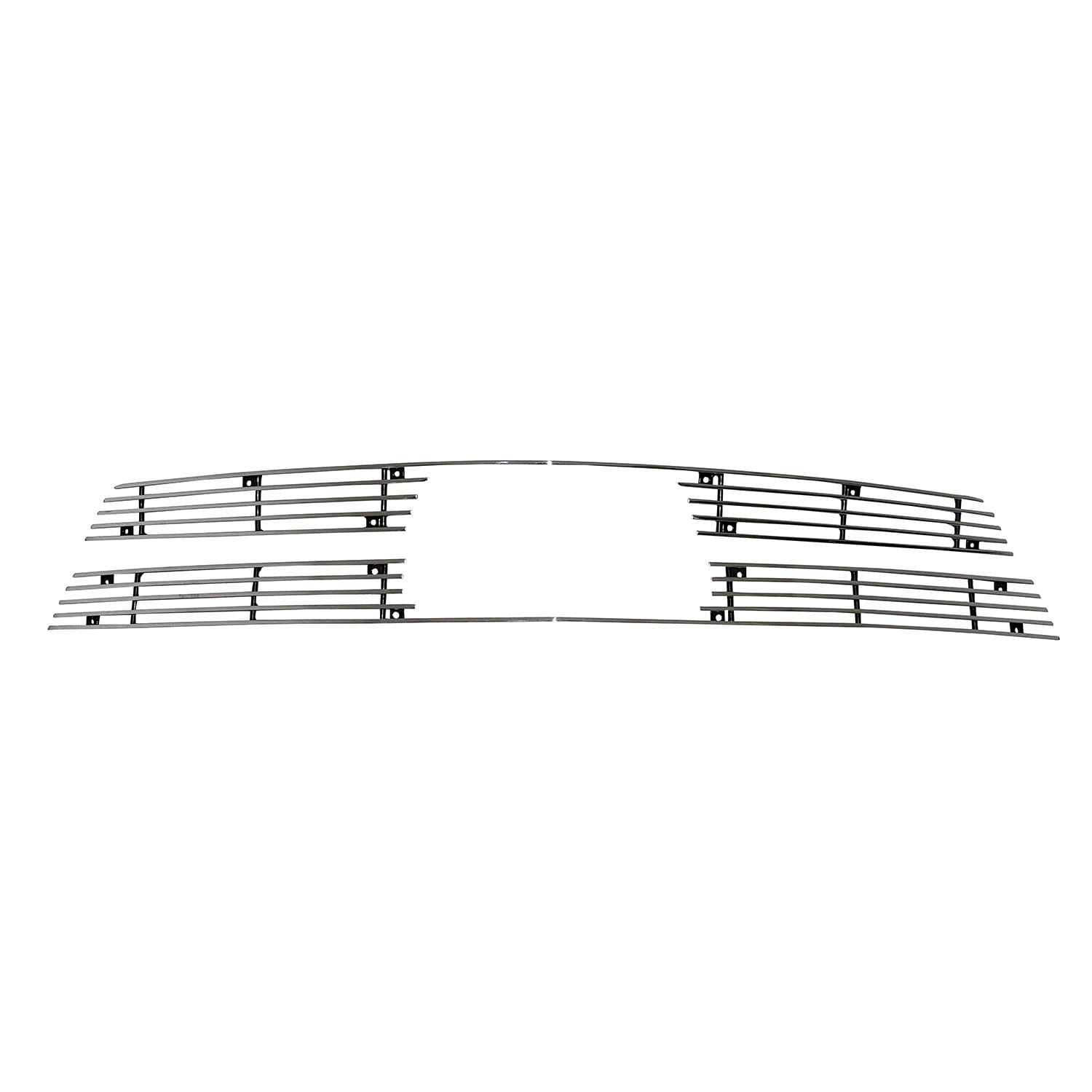 EAG Billet Grille Aluminum Polished 4mm Horizontal Overlay 2PCS Fit for ...