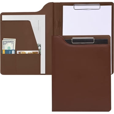 Samsill Contrast Stitch Leather Padfolio, 8.5"x11" Writing Pad Included ...